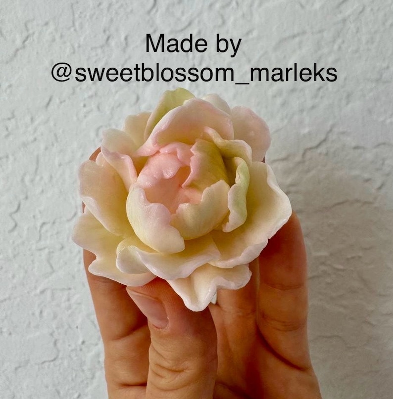 3d Peony Bud Silicone Mold for Soap Epoxy Flexible Chocolate Etc. Food ...