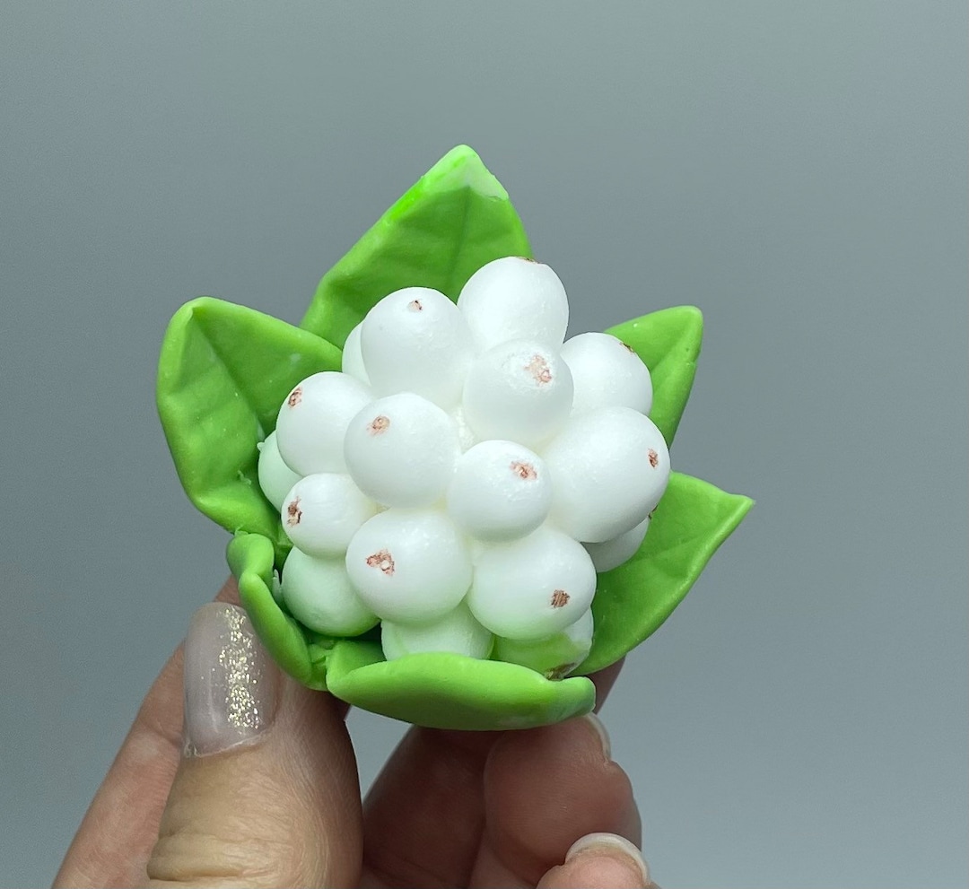 Snowberry Silicone Mold for Soap. Epoxy Resin Mold. Fake Snowberry Bush ...