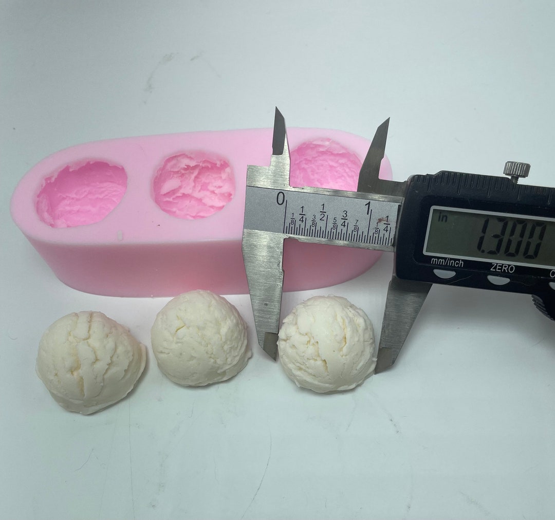 Small Ice Cream Scoop Silicone Mold. Ice Cream Cup Mold for Soap. Mold ...