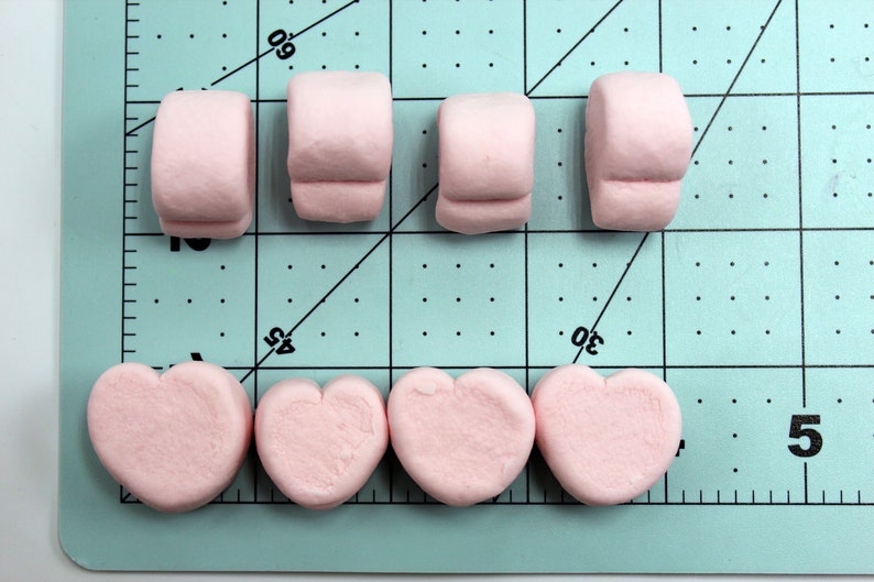 Heart Marshmallow Silicone Mold. Realistic Marshmallow. Food - Etsy