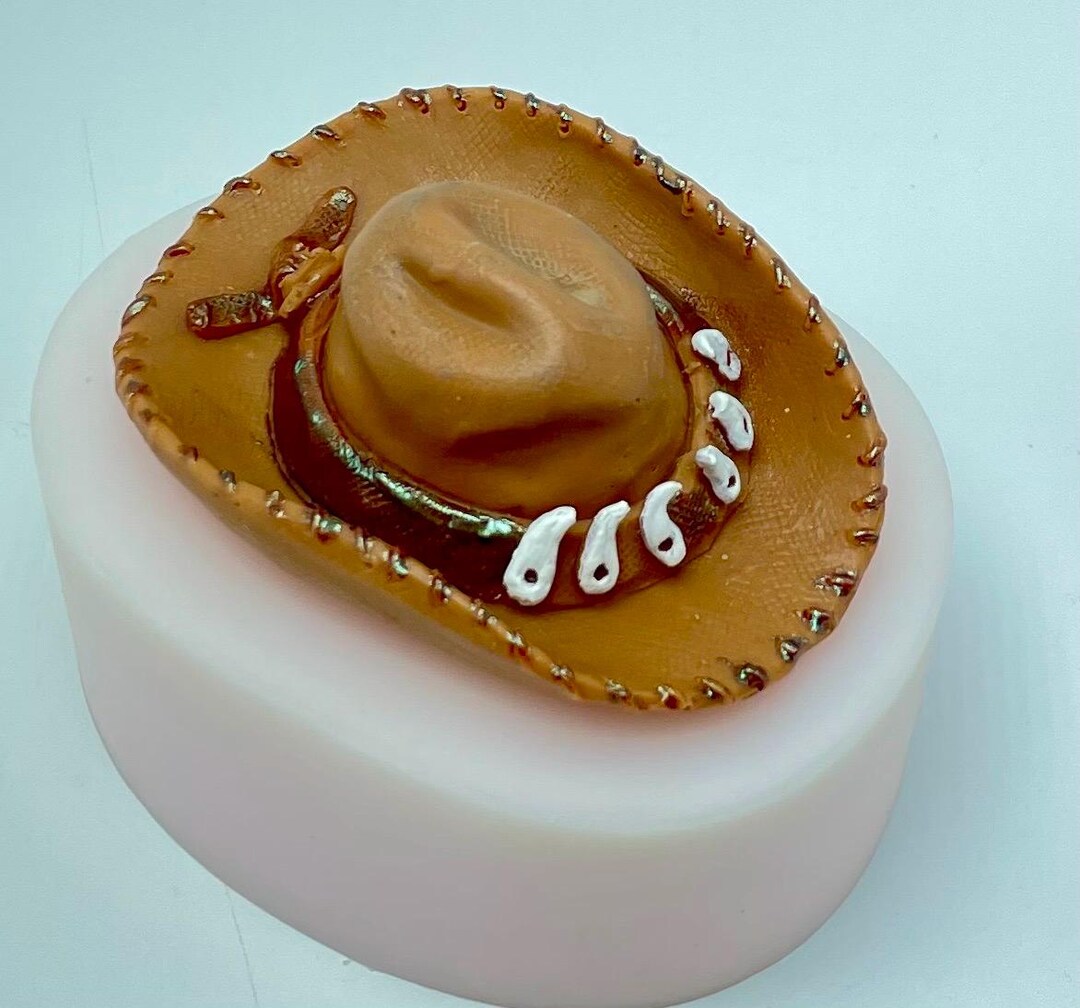 Cowboy Hat Silicone Mold. Soap Epoxy Resin Wax Concrete Chocolate Etc ...