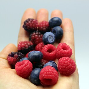 Raspberry Blackberry Blueberry Silicone Mold for Soap. Embeds Berries ...