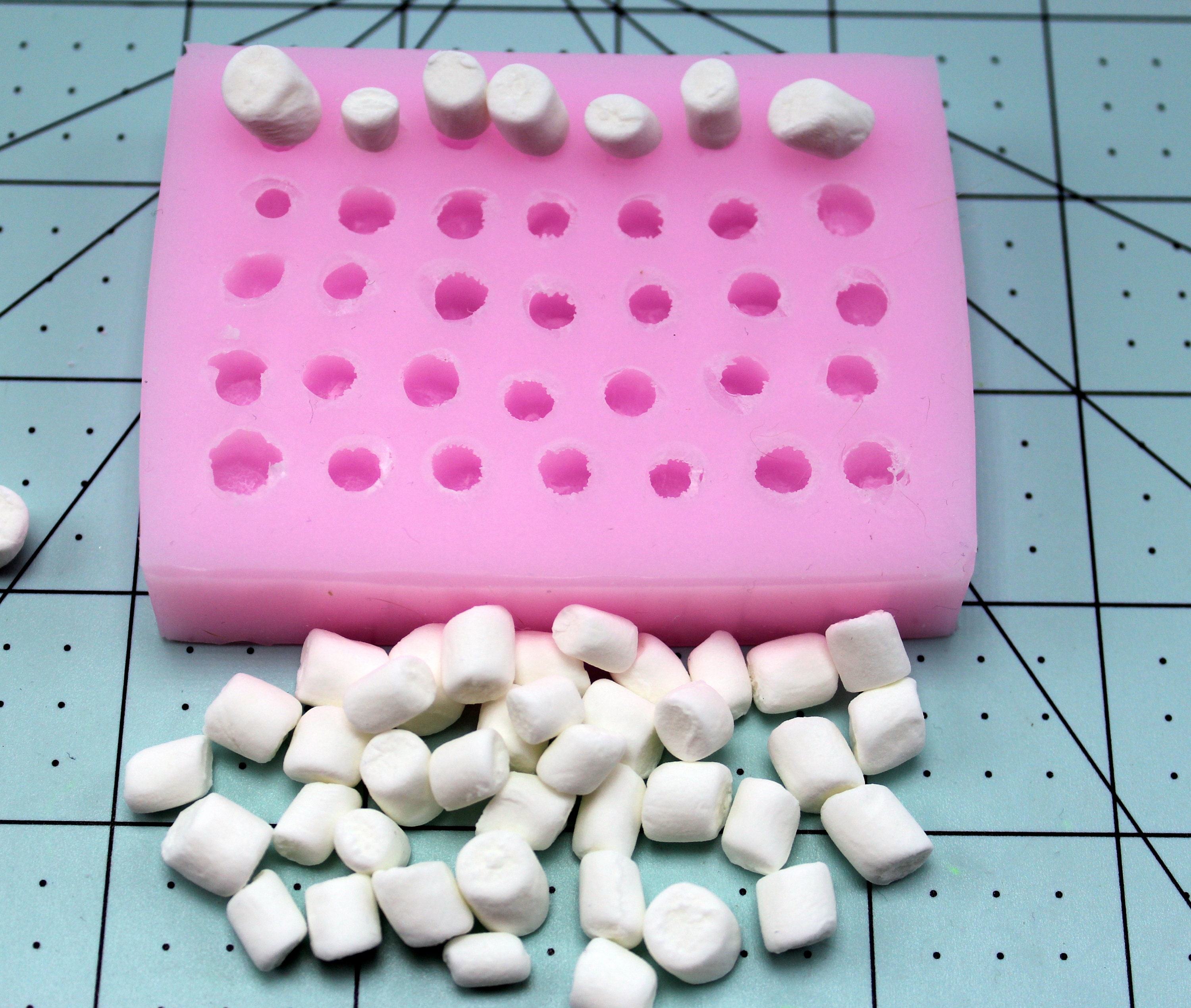 Micro Marshmallow silicone mold 35 cav. Realistic micro | Etsy