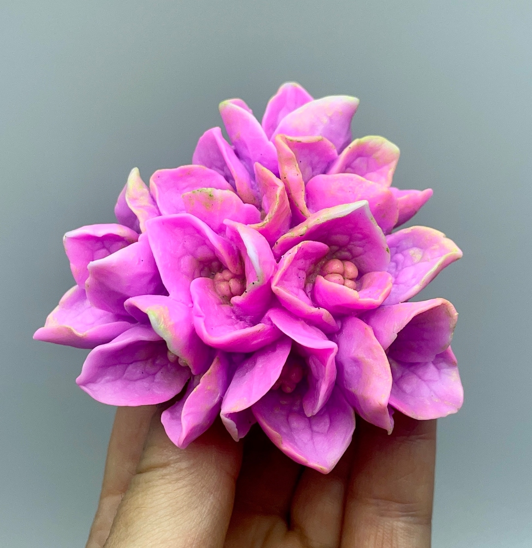 3d Hydrangea Silicone Mold for Zefir (marshmallow) Soap Epoxy Flexible ...