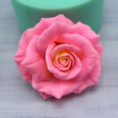 3d Rose Silicone Mold. - Etsy