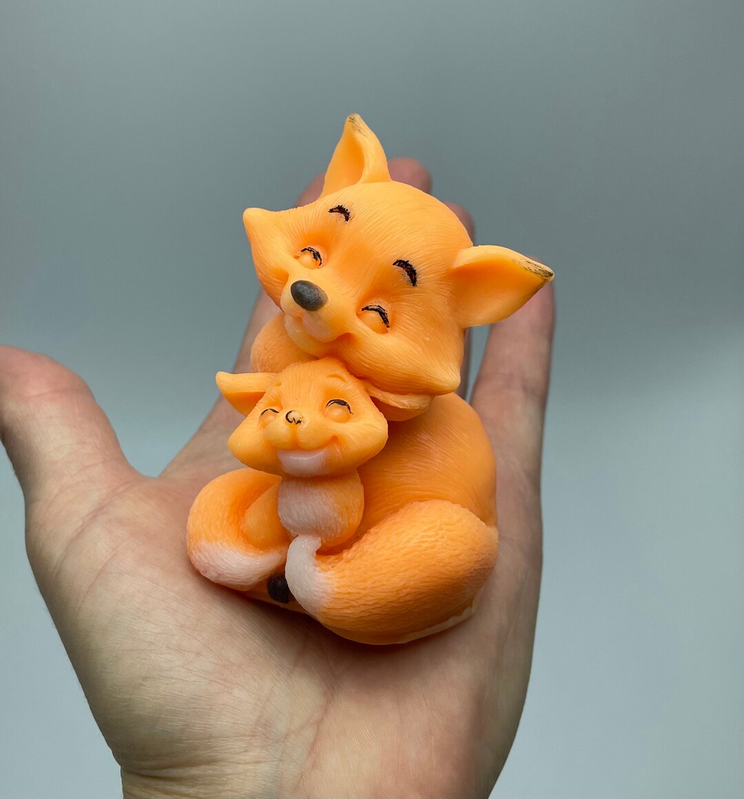 3d Fox Silicone Mold. Baby Shower Mold. Mother's Day Mold. Gift for ...