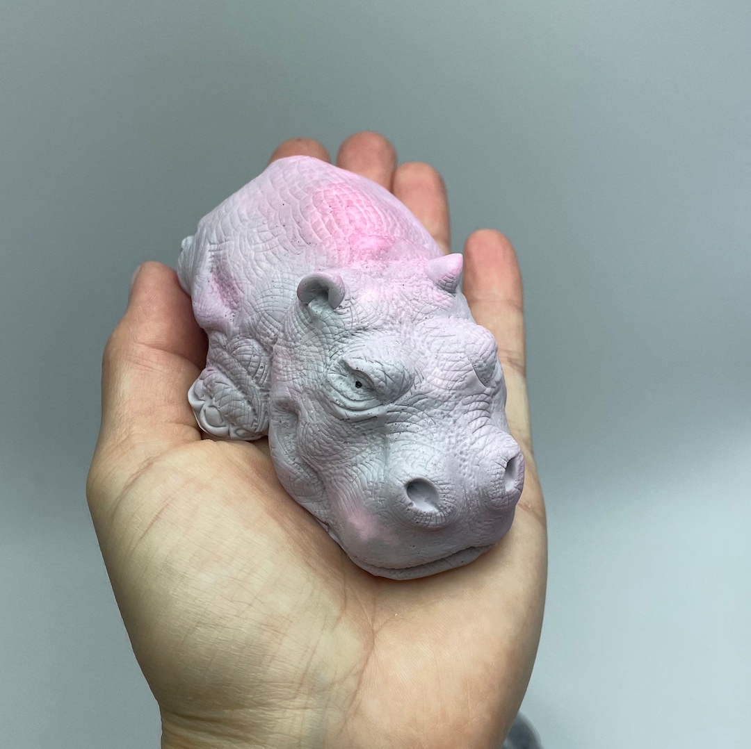 3d Hippo Silicone Mold. 3d Hippocampus Mold for Wax Soap Concrete Epoxy ...