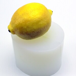 3d Whole Lemon Silicone Mold. Realistic 3d Lemon Fruit Mold. Epoxy ...