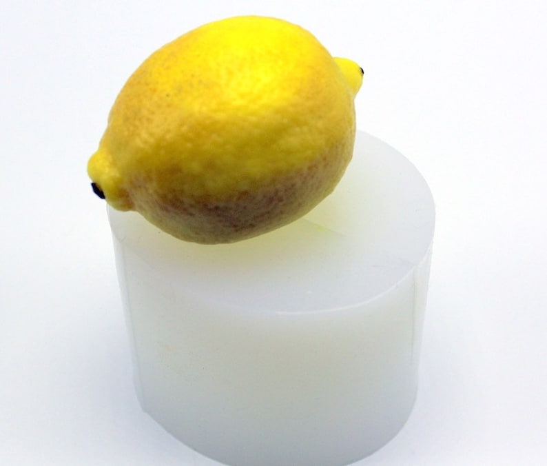 3d Whole Lemon Silicone Mold. Realistic 3d Lemon Fruit Mold. Epoxy ...
