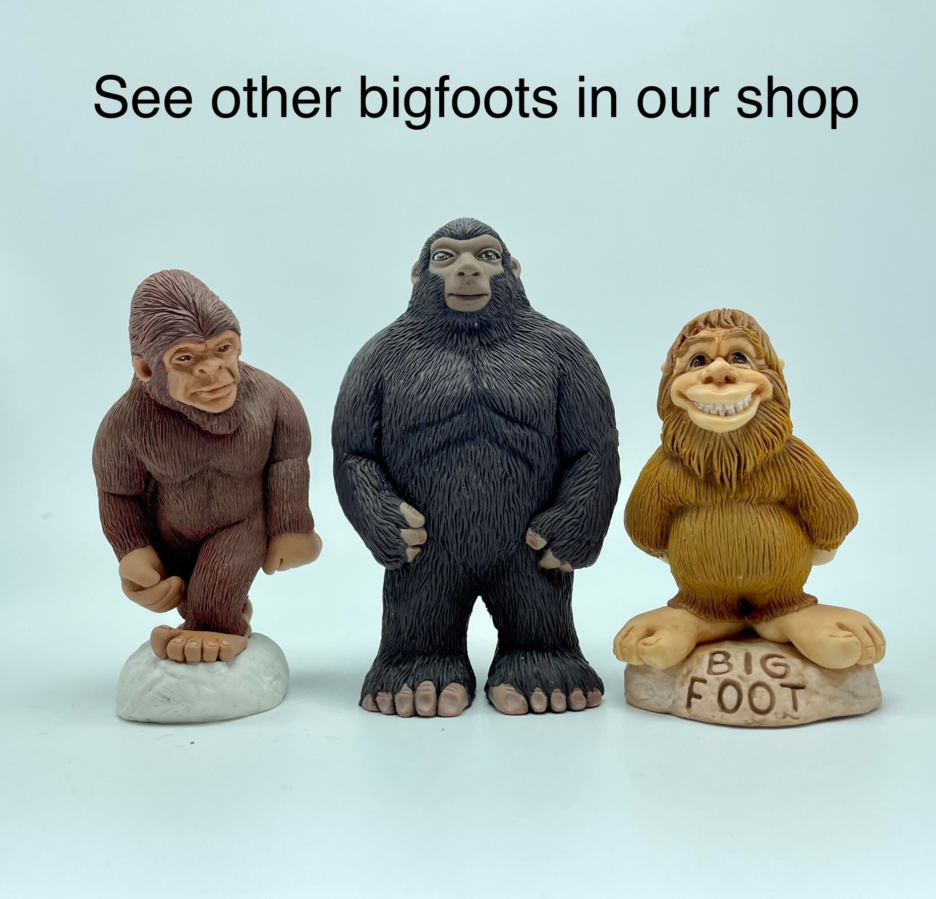 3d Bigfoot Silicone Mold. Yeti Craft Mold. Humanoid Sasquatch Mold for ...