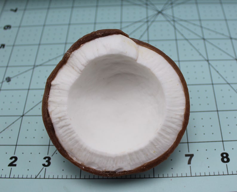 3d Coconut Silicone Mold. Coconut Fruit Mold. Wax Candles Molds. Epoxy ...