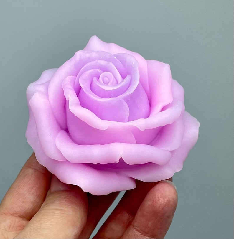 Large Rose Silicone Mold for Soap. Flower Silicone Mold. - Etsy