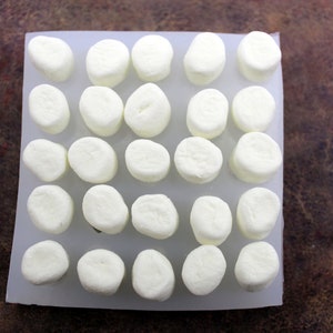 Marshmallow Silicone Mold. Realistic Mini Marshmallow Food Shape Mold ...