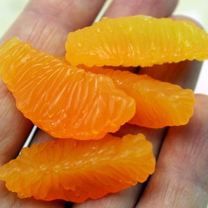 3d Mandarin Silicone Mold. Tangerine Slice Mold. Embeds Mold for Soap ...