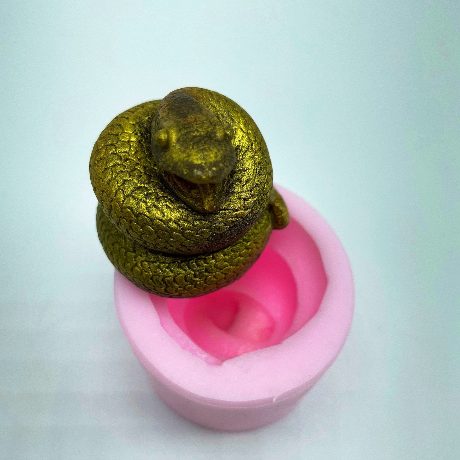Small 3d Snake Silicone Mold. Cobra Snake Mold for Wax Soap - Etsy