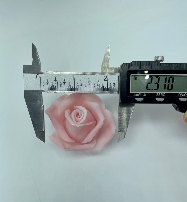 3d Rose Bud Silicone Mold for Soap. Rose Bud Flower Silicone Mold. Food ...