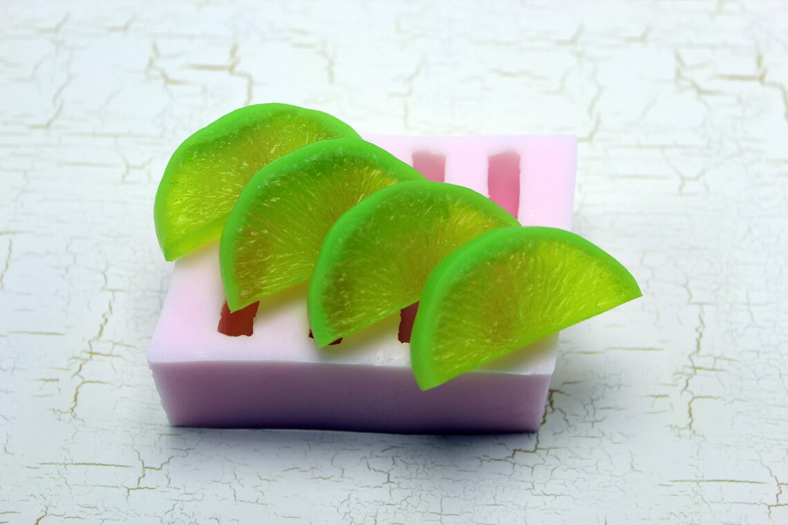 3D Lime Lemon Slice Silicone Mold. Fruit Mold for Soap Epoxy Resin ...