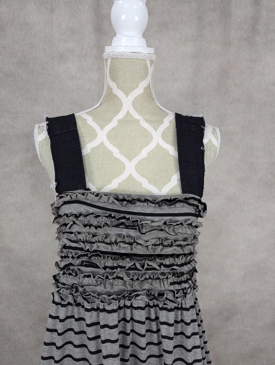 Upcycled Sundress With Denim Patchwork Detail - M/L - Etsy