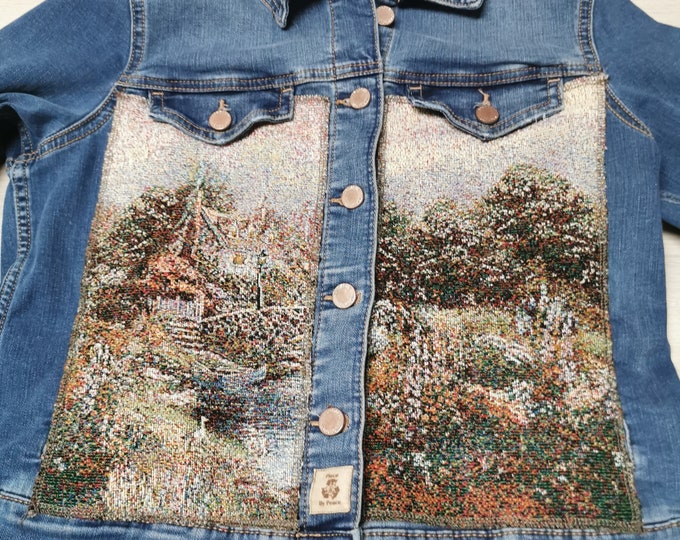Upcycled Jean Jacket - Small - Etsy