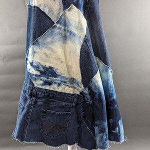 Upcycled Denim Patchwork Dress Medium - Etsy