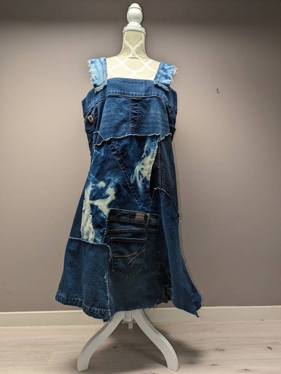 Denim Patchwork Dress
