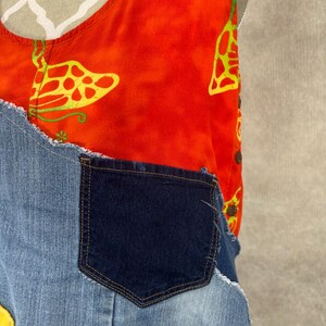 Upcycled Denim Patchwork Sundress- S/M - Etsy