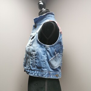 Upcycled Denim Vest Small - Etsy