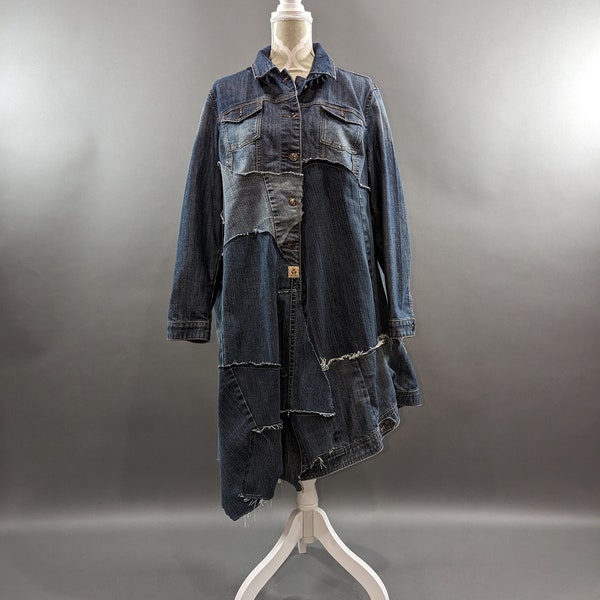 Long Denim Jacket - Etsy