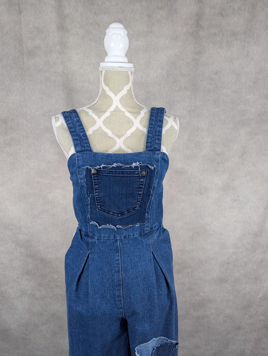 Upcycled Denim Overalls - Small - Etsy