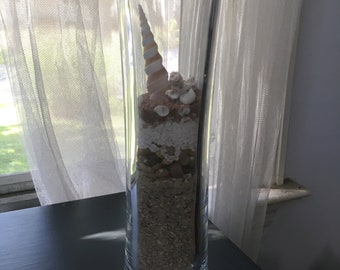 Items similar to Another World Glass Sea Shell Terrarium on Etsy