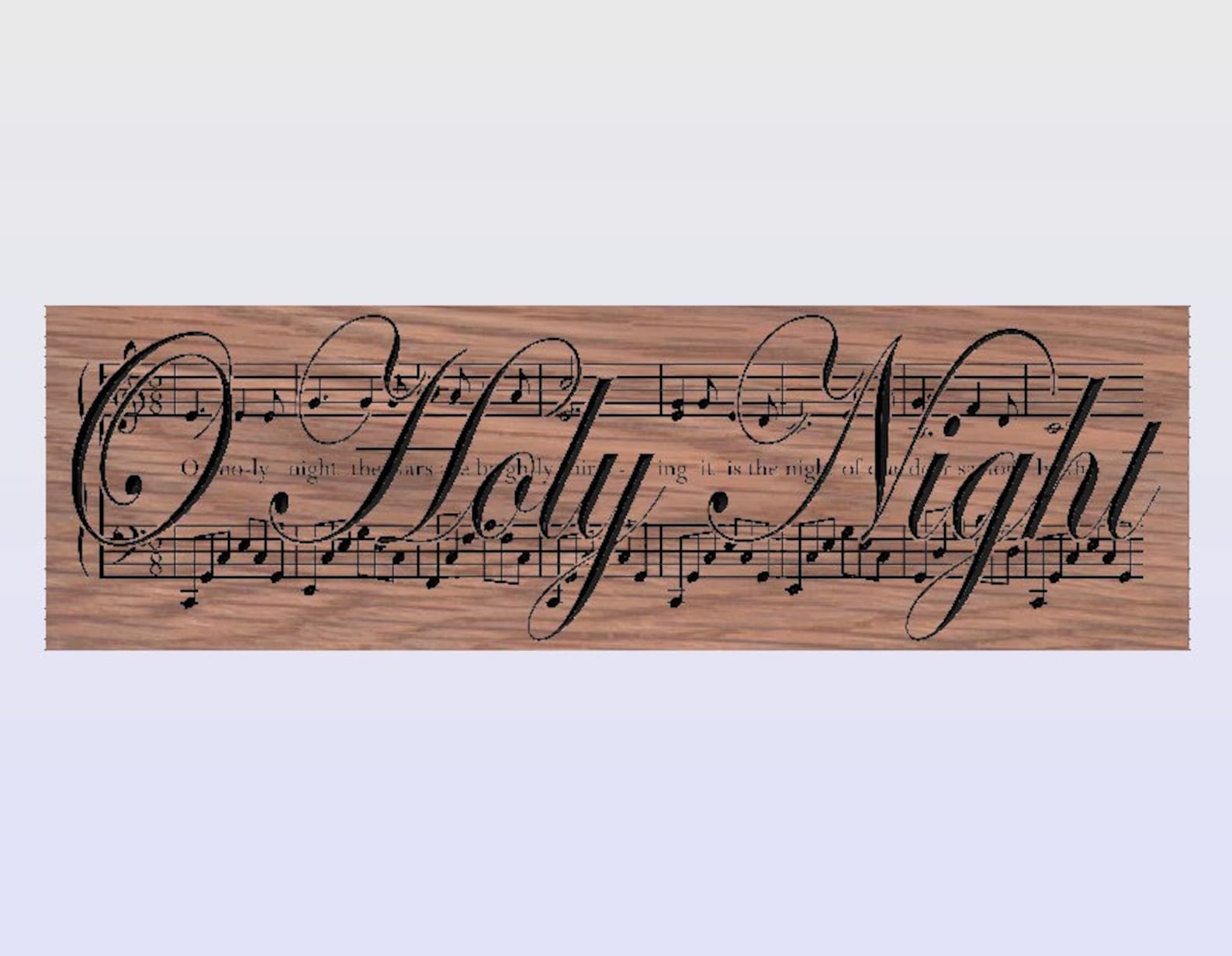 O Holy Night Christmas Song - CRV, SVG, Dxf, Ai, Eps, Aspire File ...