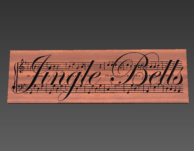 Jingle Bells Christmas Song - CRV, SVG, Dxf, Ai, Eps, Aspire File ...