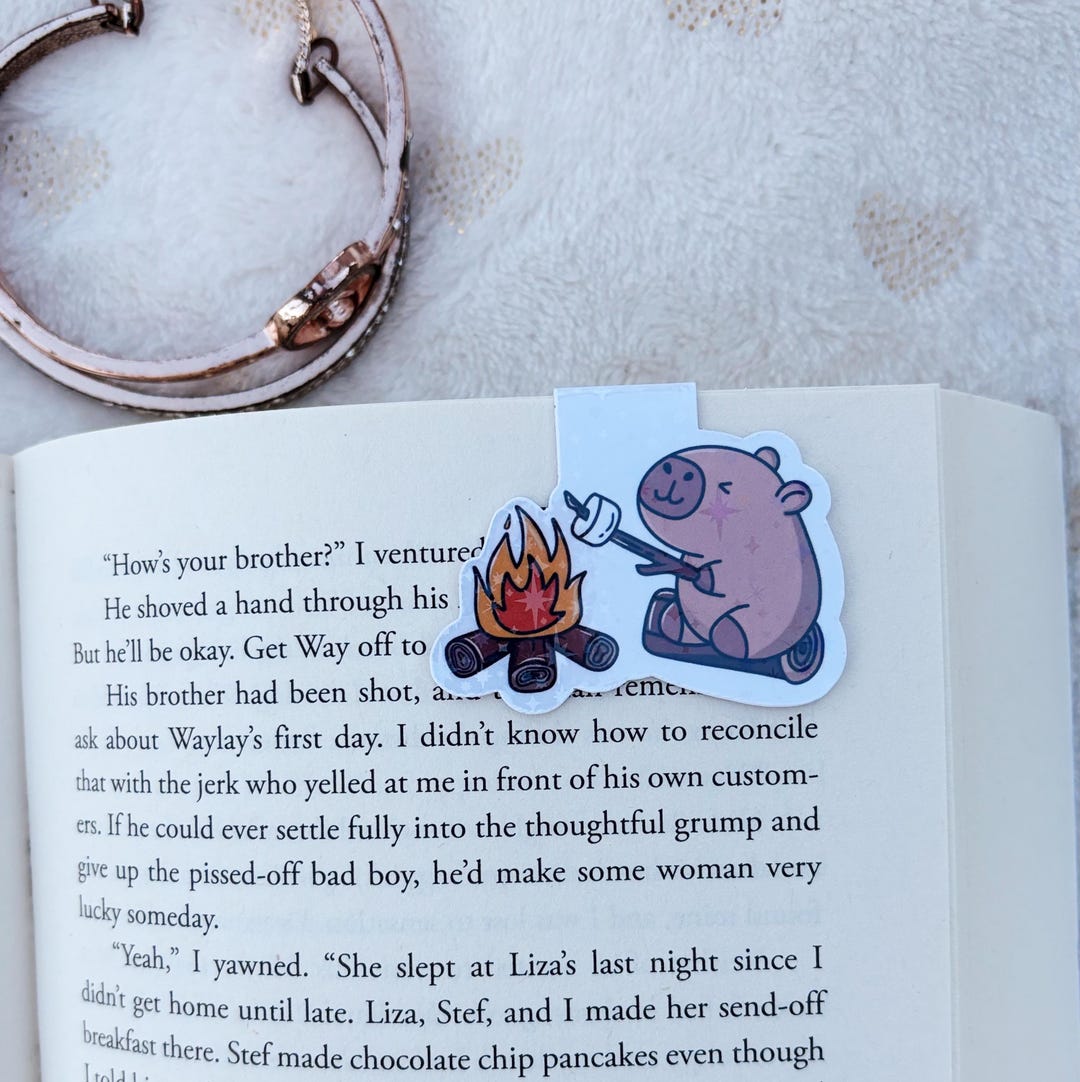 Capybara Bookmark, Cute Bookish Merch, Gift for Capybara Lover ...
