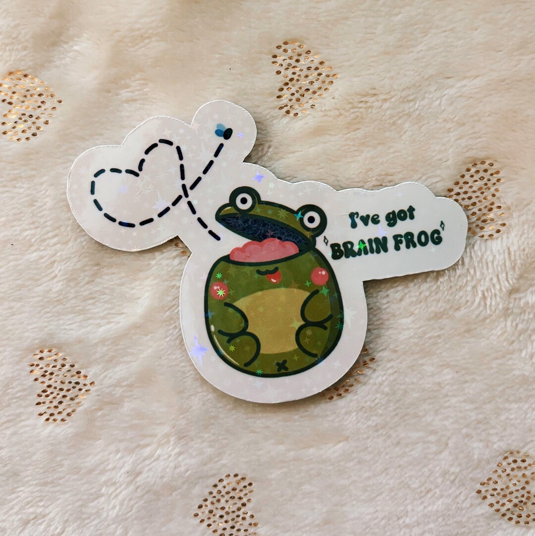 Cute Frog Stickers, Cute Frog, Cute Amphibian Sticker, Funny Frog Meme ...