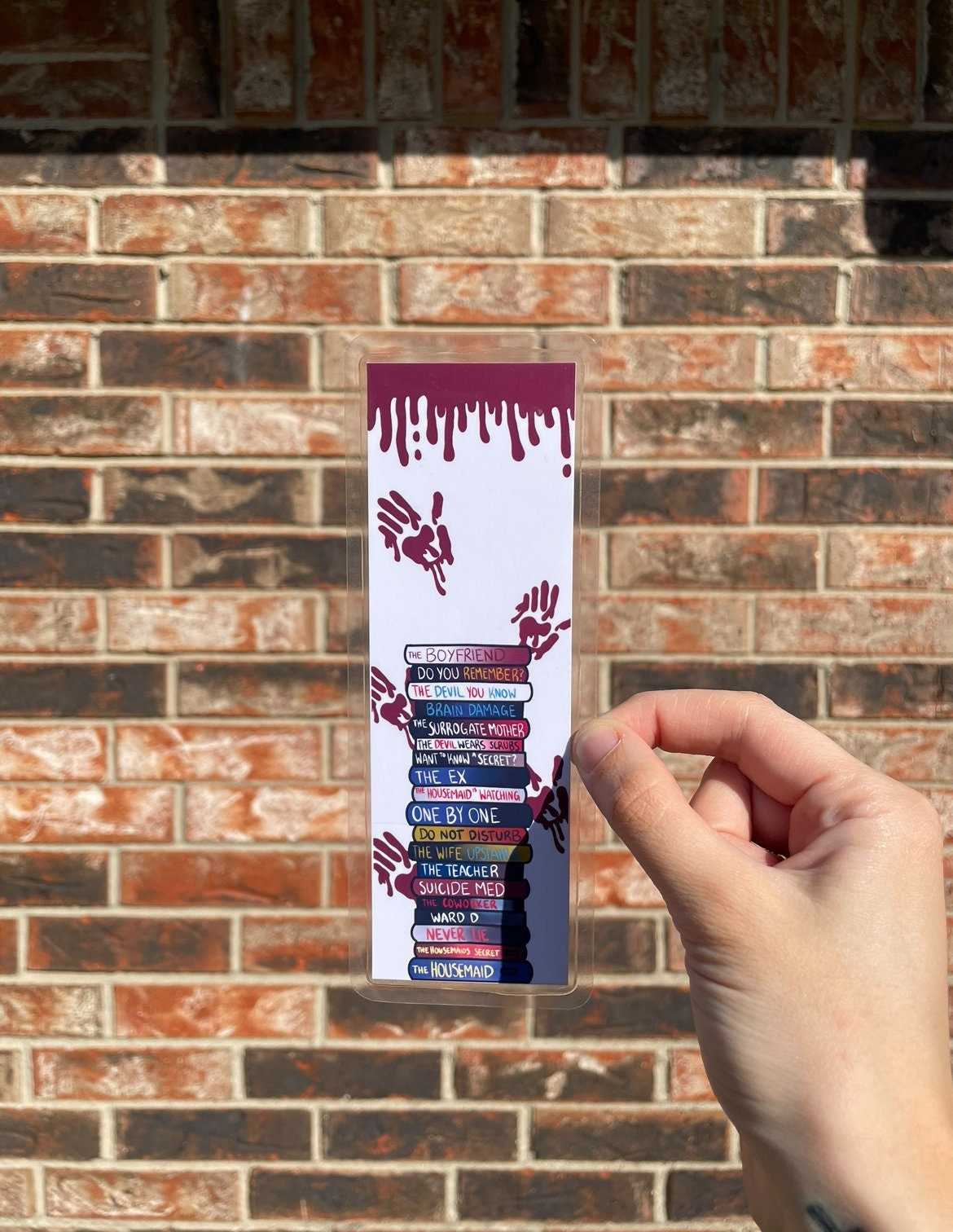 Bookstack Bookmark, Small Gifts, Gifts for Book Lovers, Thriller Books ...