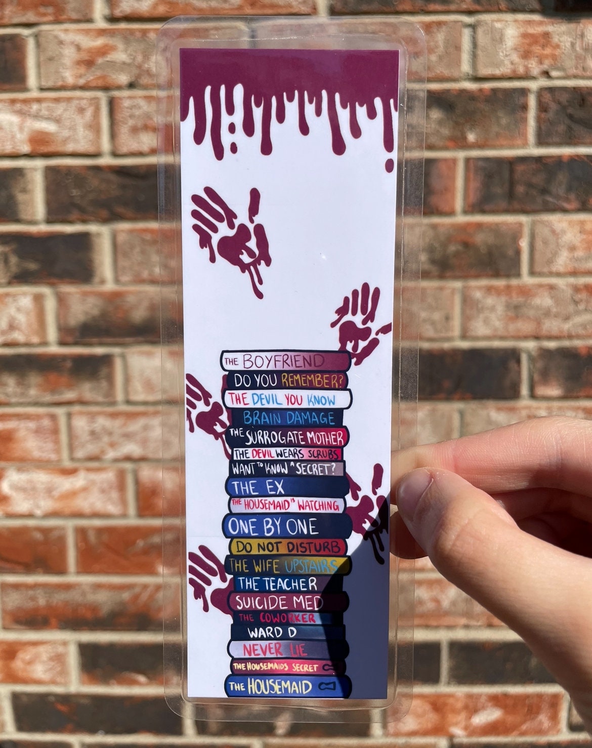 Bookstack Bookmark, Small Gifts, Gifts for Book Lovers, Thriller Books ...