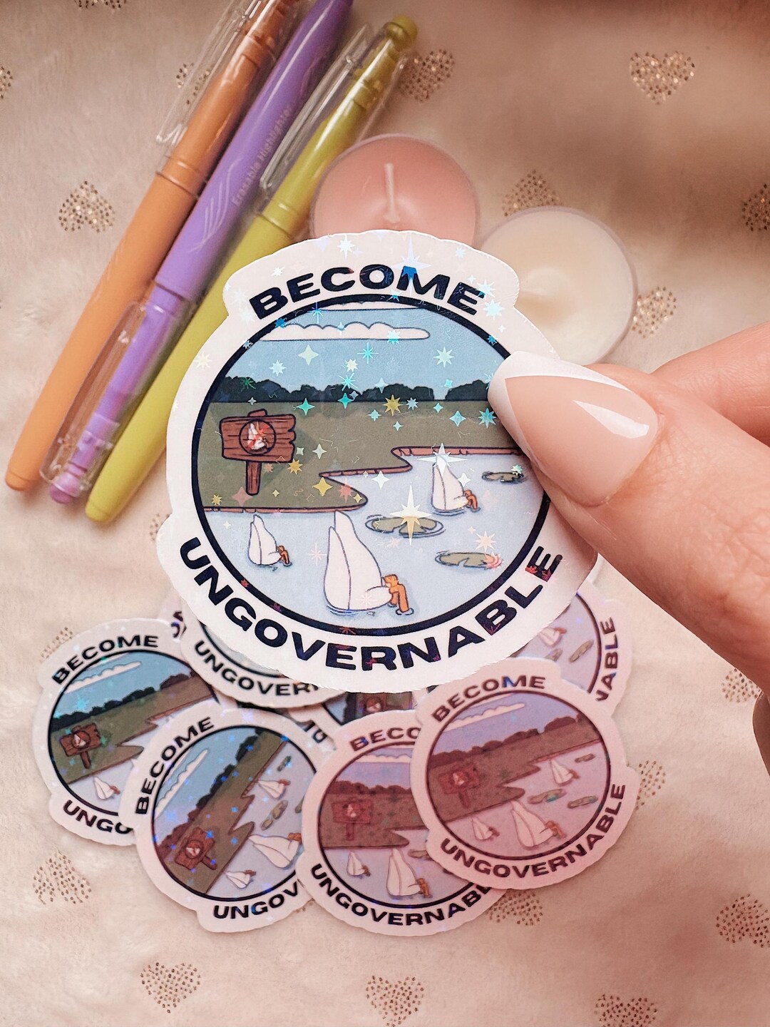 Become Ungovernable Goose Duck Sticker, Political Stickers, Funny ...