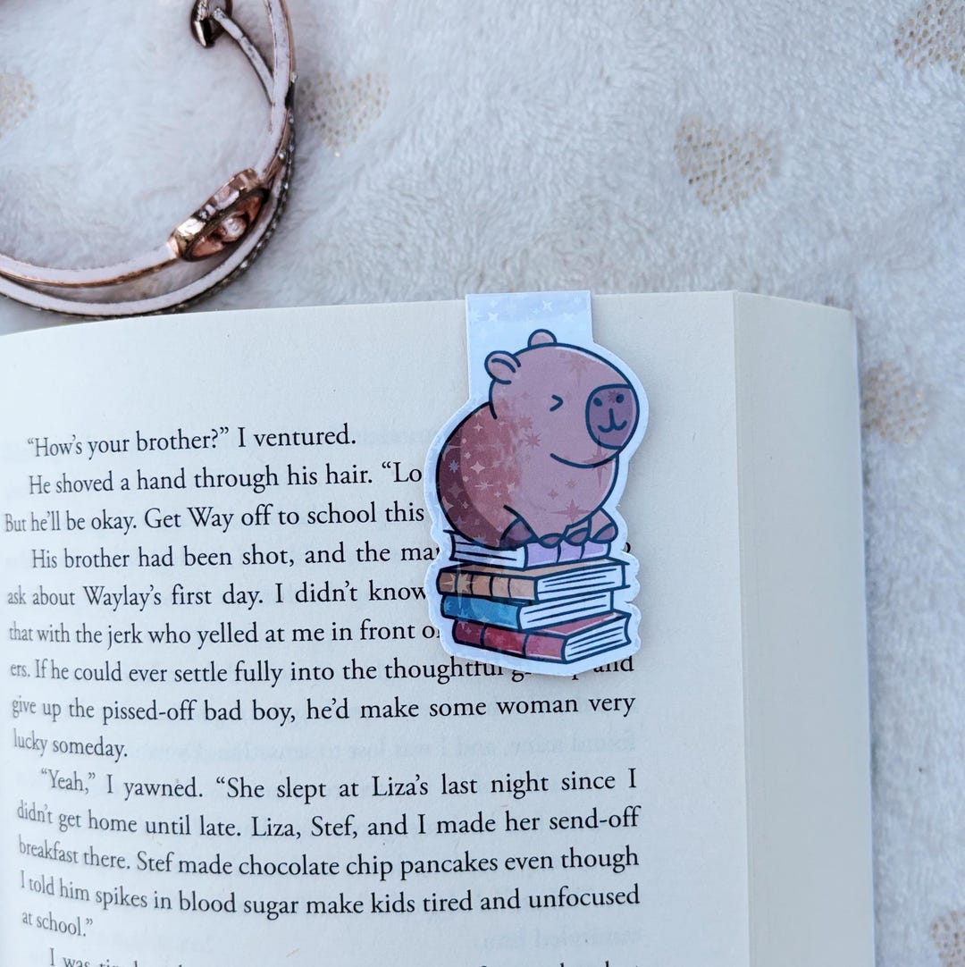 Capybara Bookmark, Cute Bookish Merch, Gift for Capybara Lover ...