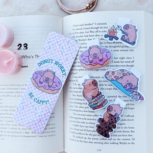 Capybara Bookmark, Cute Bookish Merch, Gift for Capybara Lover ...