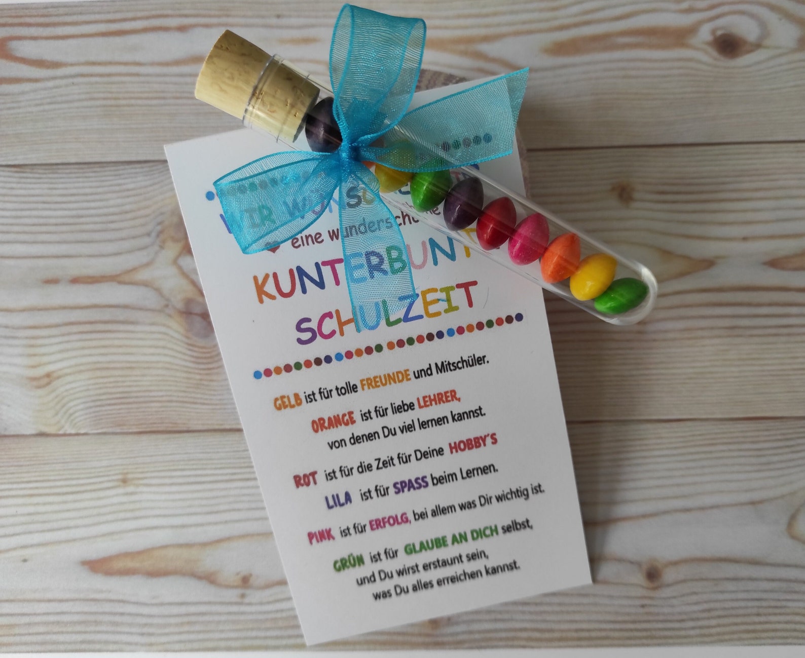 Colorful School Days - Personalized School Enrollment Gift for School ...