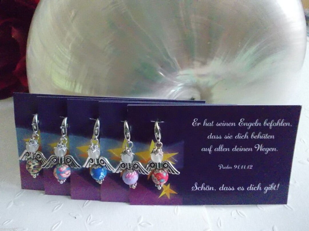10 Mini Guardian Angels With Card Polymer Clay Beads - Etsy