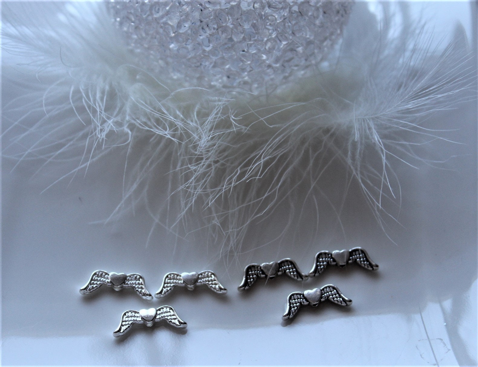 50 Curved Wings / Angel Wings / Angel Wings / Spacer / Elven - Etsy