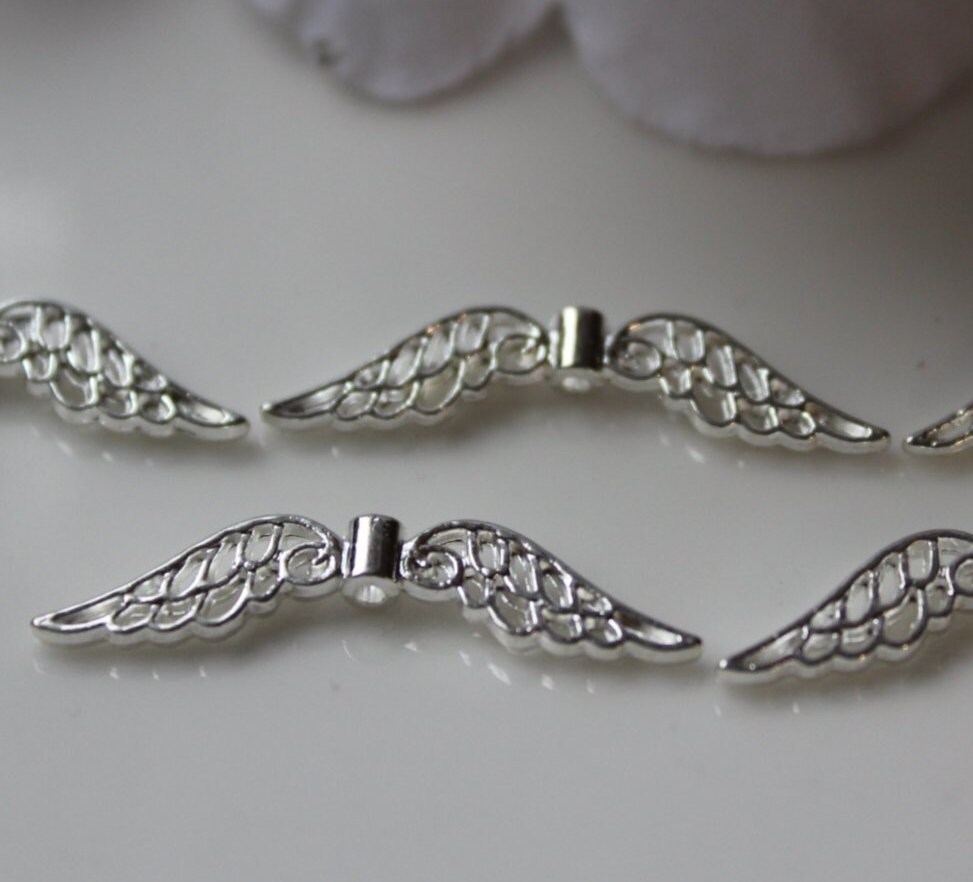10 / 20 / 50 / 100 Angel Wings Filigree Angel Wings 31 Mm - Etsy