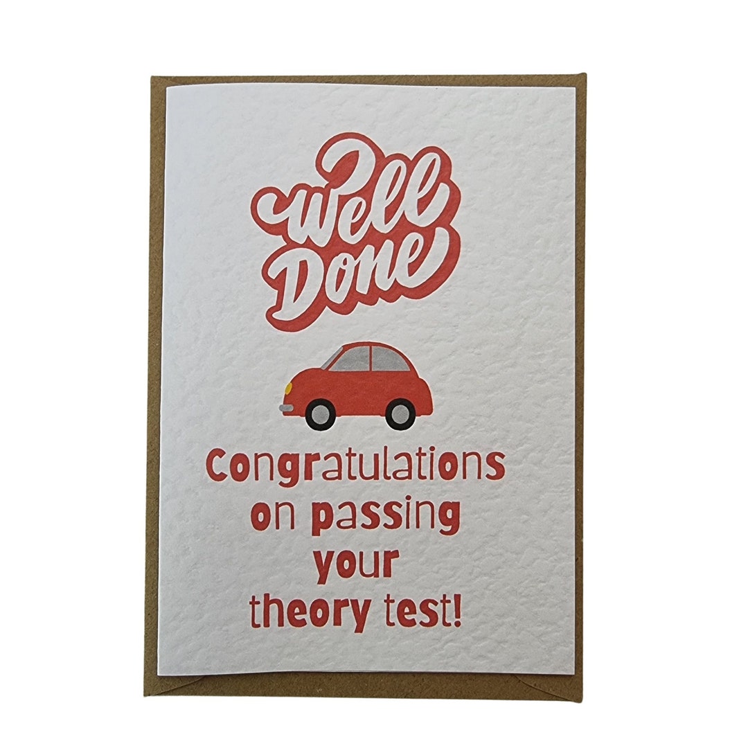 Congratulations on Passing Your Theory Card – Driving Theory Test ...