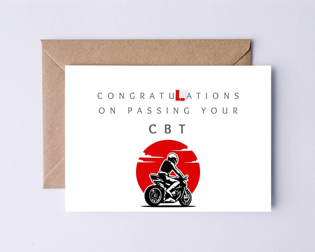 Congratulations on Passing Your CBT Card - Made in the UK Passed Your ...