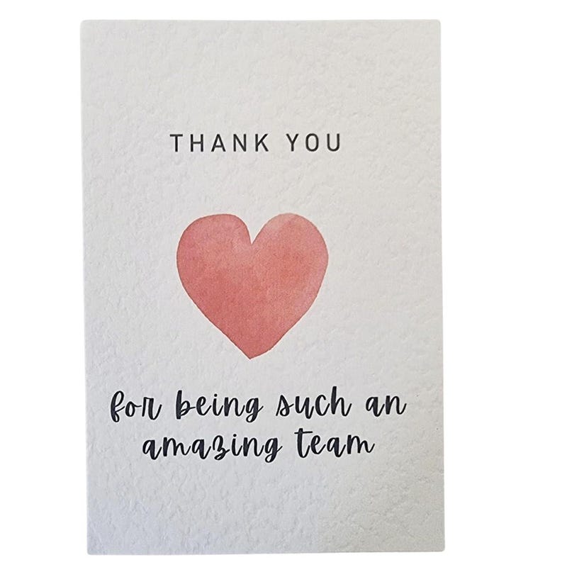 Thank You Amazing Team - Etsy UK