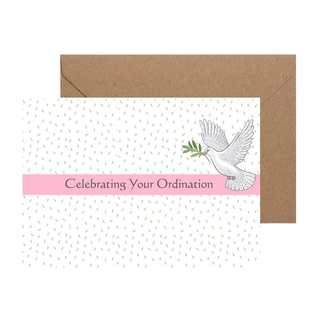 Blessings on Your Ordination - Dedication Card for Priests, Deacons ...