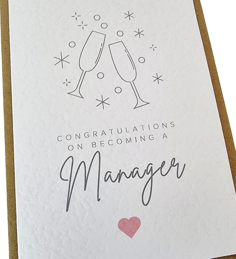 Congratulations on Becoming A Manager Card - Congratulations New ...