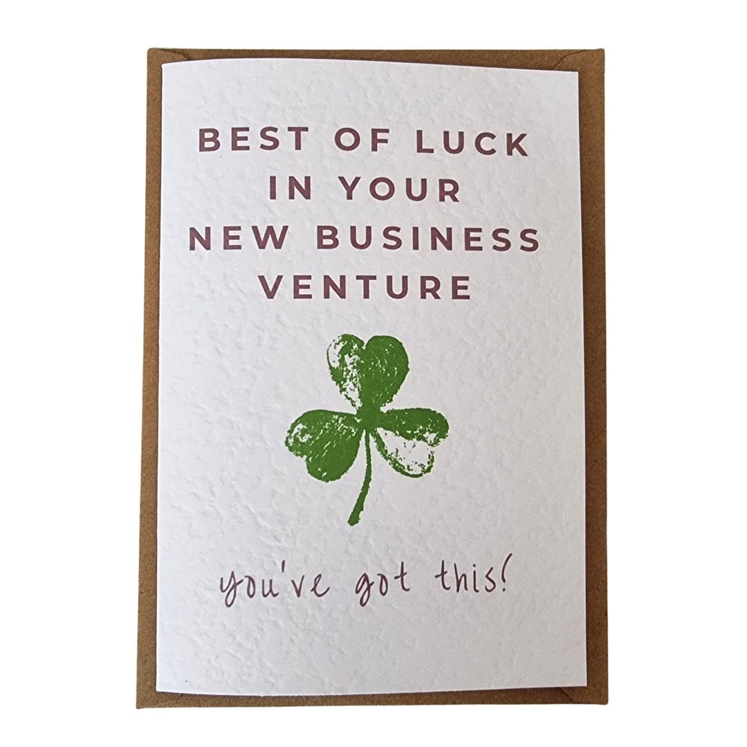 Best of Luck in Your New Business Venture Card - Good Luck ...