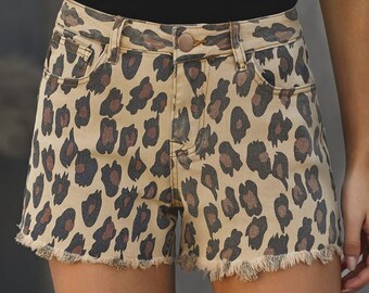 Cheetah Print Shorts - Etsy